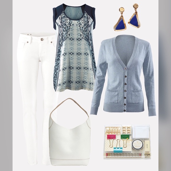 CAbi | Tops | Cabi Mixed Print Tunic | Poshmark